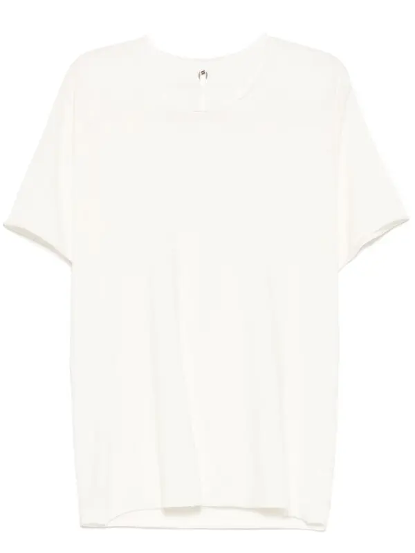 LABEL UNDER CONSTRUCTION Raw Edge T-shirt - White