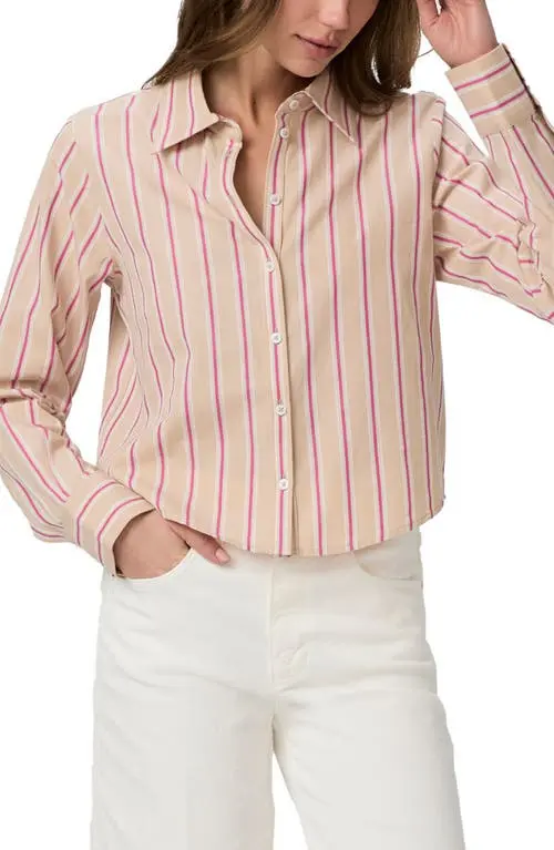Paige Doreen Striped Crop Shirt