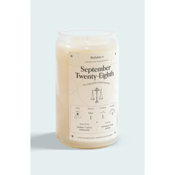 BIRTHDATE CO. The September Birthday Candle - September 28th