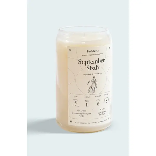 BIRTHDATE CO. The September Birthday Candle - September 6th