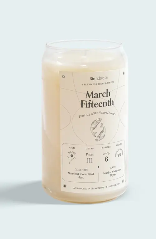 BIRTHDATE CO. The March Birthday Candle - March 15th