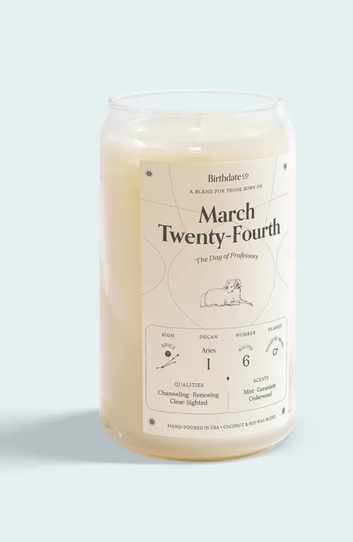 BIRTHDATE CO. The March Birthday Candle - March 24th