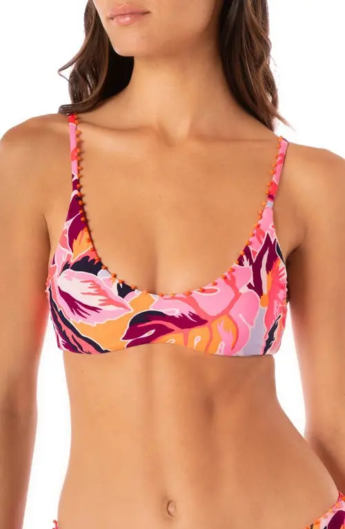 MAAJI Coral Leafy Liberties Reversible Bikini Top