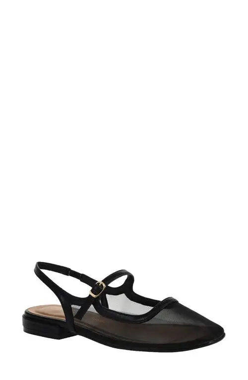 Chinese Laundry Vila Mesh Slingback Flat - Black