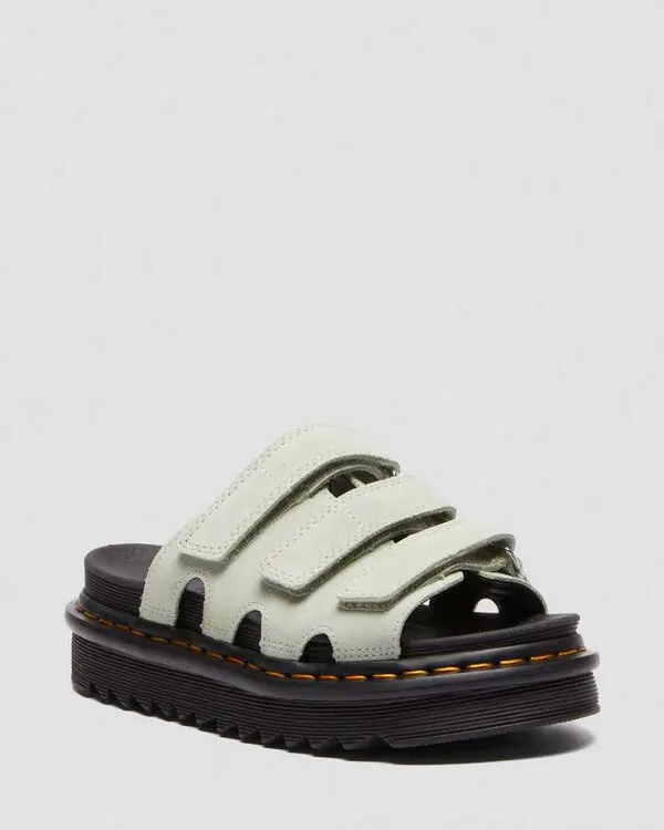 Dr. Martens Raine Suede Sandals - Green