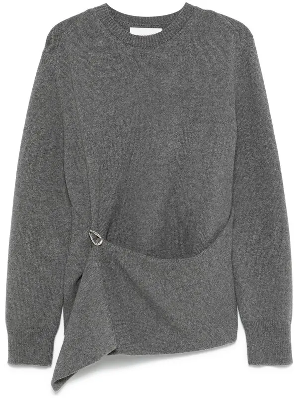 JIL SANDER Draped Panel Sweater