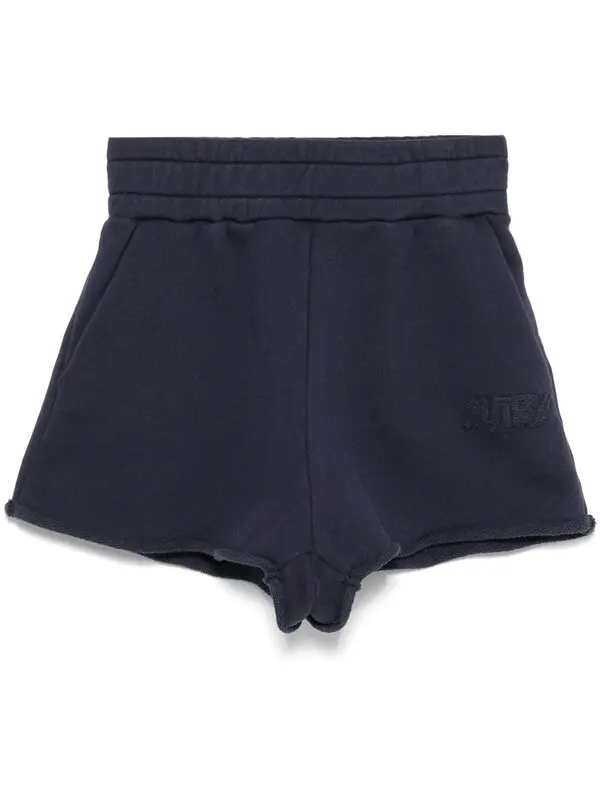 AUTRY Jersey Texture Track Shorts - Blue