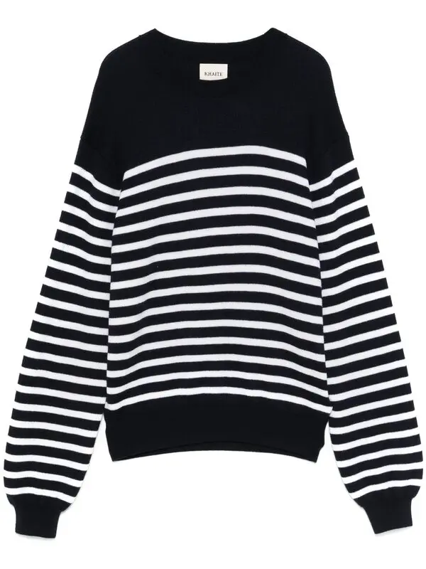 Khaite Viola Striped Sweater - Blue