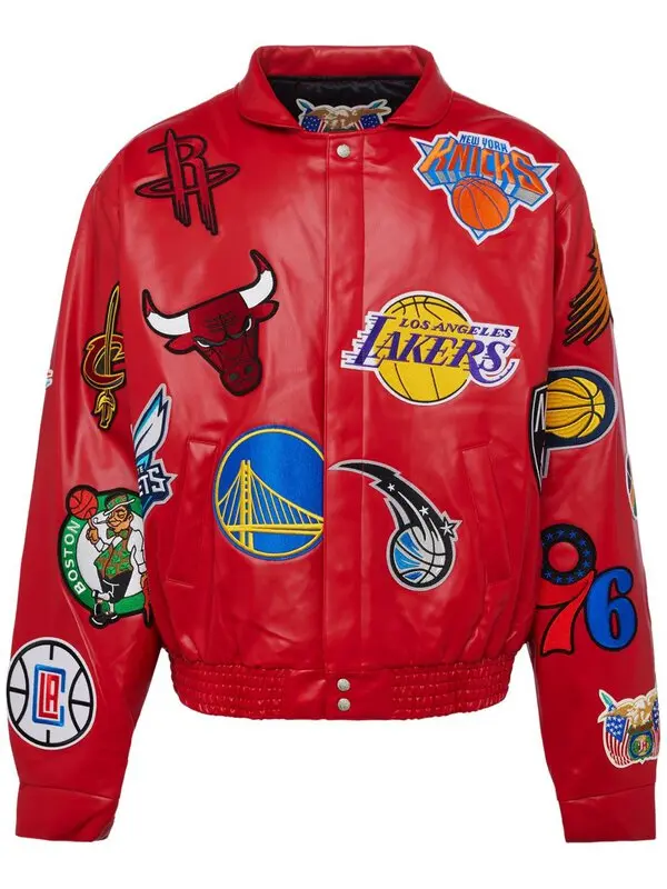 JEFF HAMILTON Nba Collage Jacket - Red