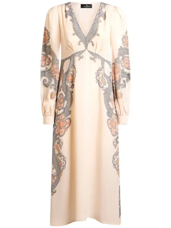 Etro Year Of Snake Midi Dress