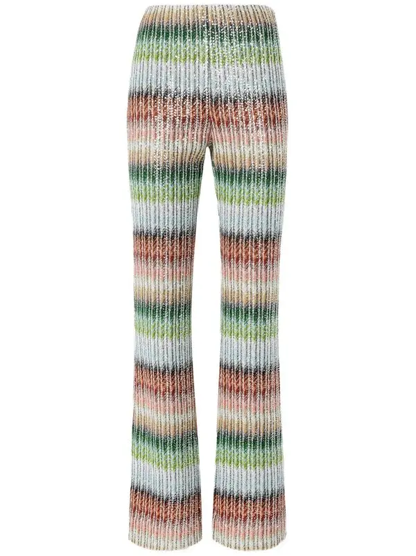 Missoni Zigzag-pattern Straight Trousers - Multicolour