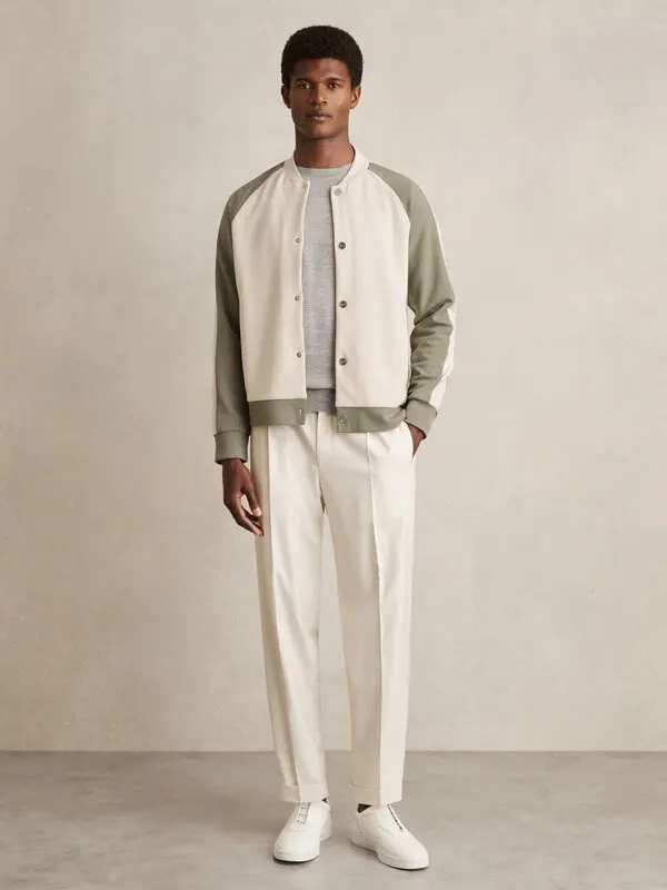 REISS Pelham Interlock Bomber Jacket