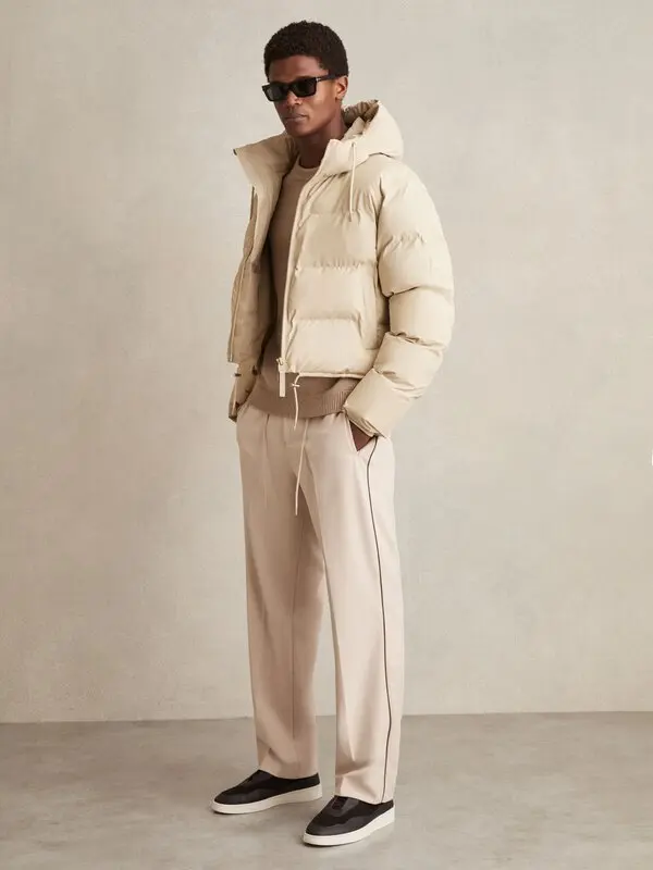 Rains Alta Short Puffer Jacket - Dark Stone