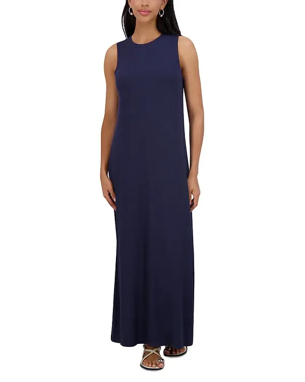 POINT A Line Crewneck Dress - Navy