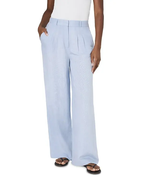 French Connection Birdie Linen Pants - Cashmere Blue