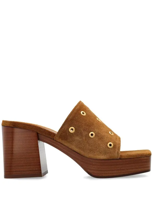 GIANVITO ROSSI Suede Mules