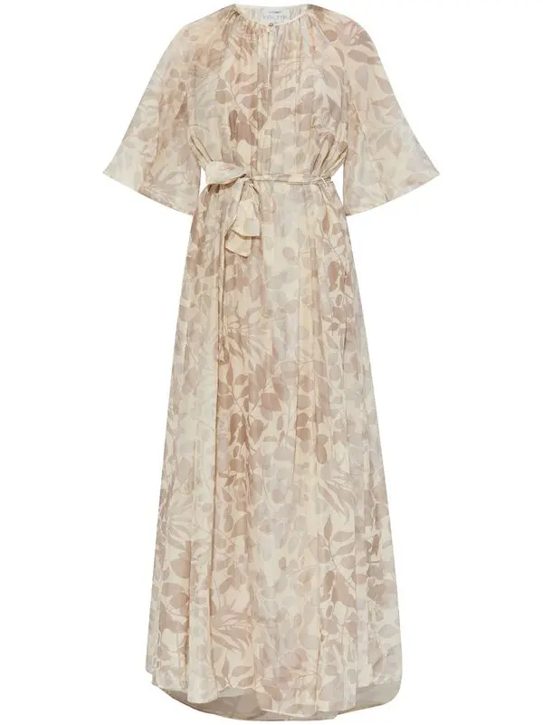 FORTE_FORTE Printed Maxi Dress - Neutrals
