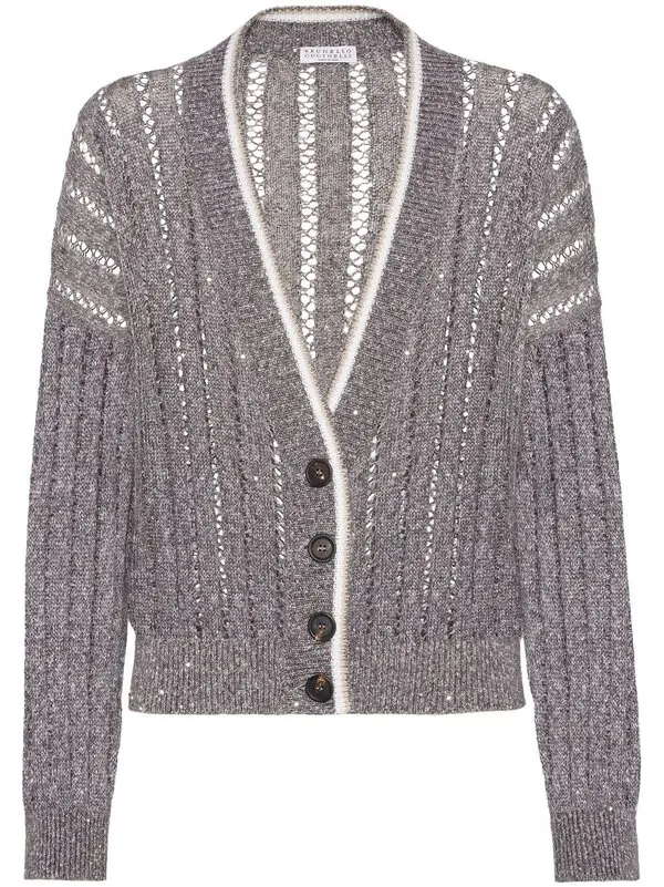Brunello Cucinelli Cardigan - Grey