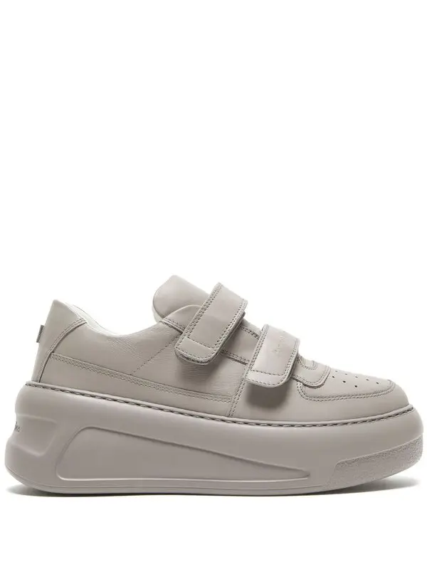 Acne Studios Leather Platform Sneakers - Grey