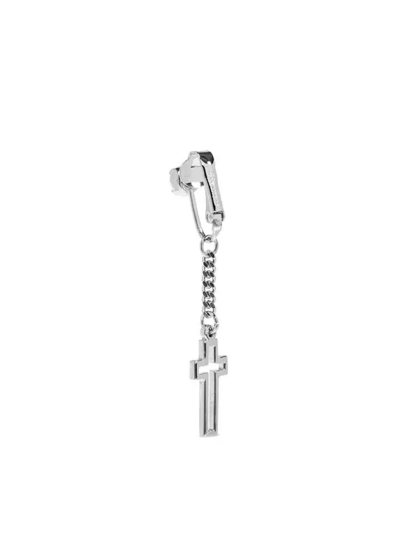 Dsquared2 Cross Charm Earring - Silver