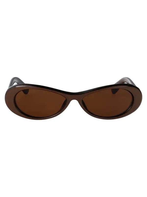 Jacquemus Nuvola Sunglasses - Metallic Brown/ Gold/ Brown