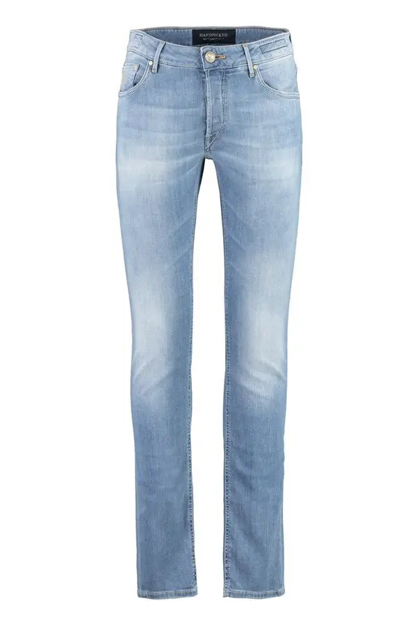 HANDPICKED Orvieto Slim Fit Jeans - Navy