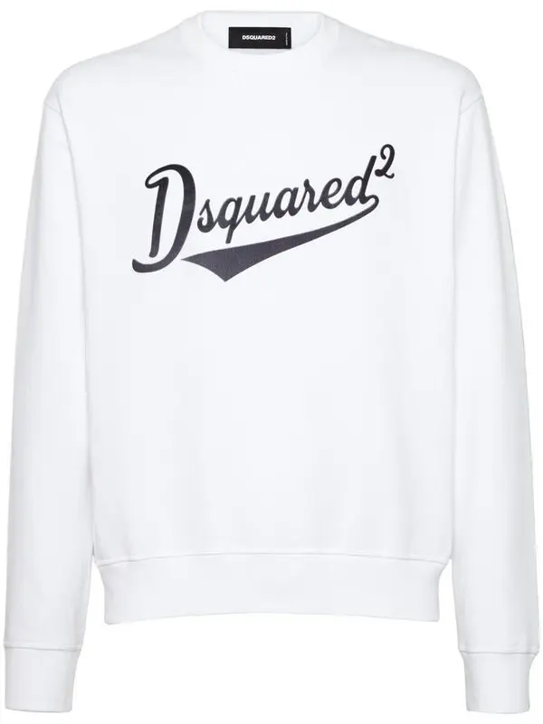 Dsquared2 D2 Cotton Sweatshirt - White