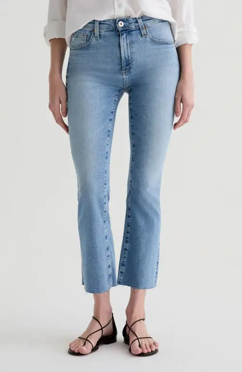 Ag Farrah Mid-rise Crop Bootcut Jeans - Marina Blue