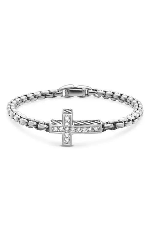 David Yurman Cross Station Diamond Bracelet