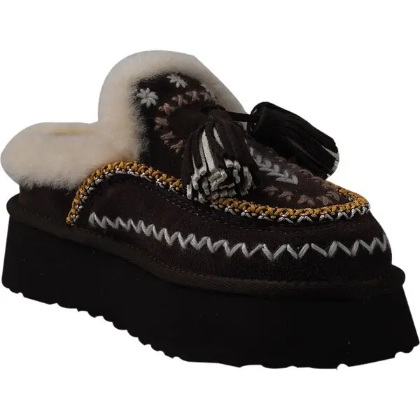 ZIGI Michel Faux Fur Platform Bootie - Brown Suede