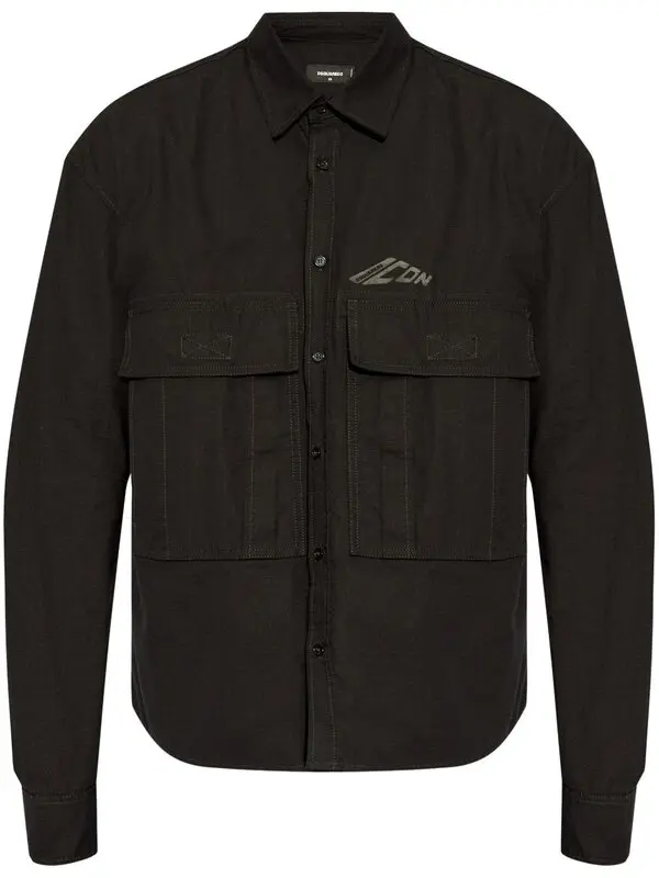Dsquared2 Icon-logo Shirt - Black