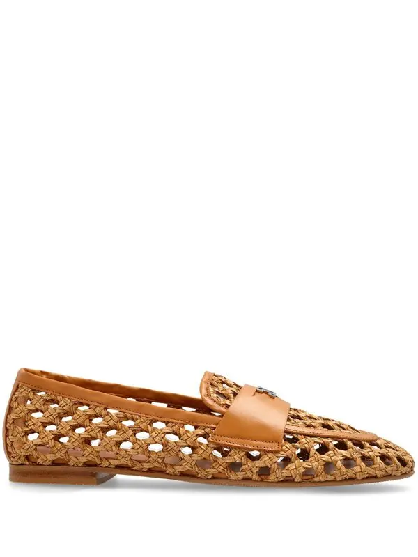 Casadei Open Detailed Loafers - Brown