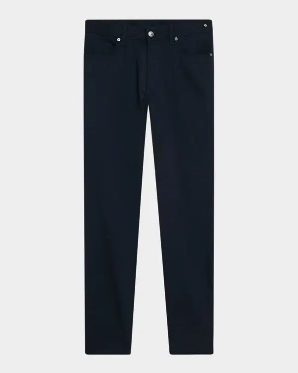Zegna Wool Five-pocket Pants - Nvy Sld