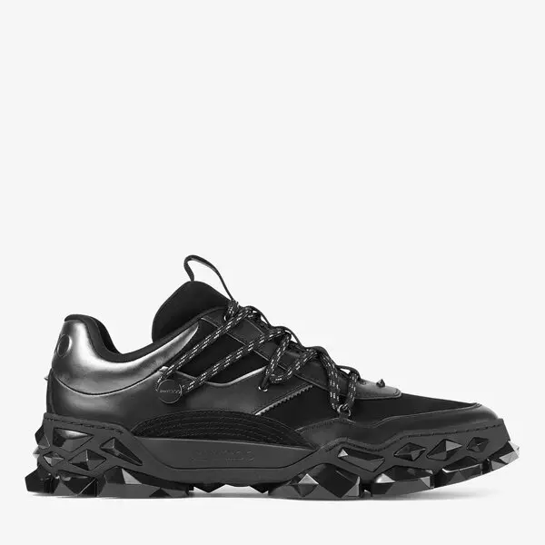 JIMMY CHOO Diamond X Ii M Leather Trainers - Black