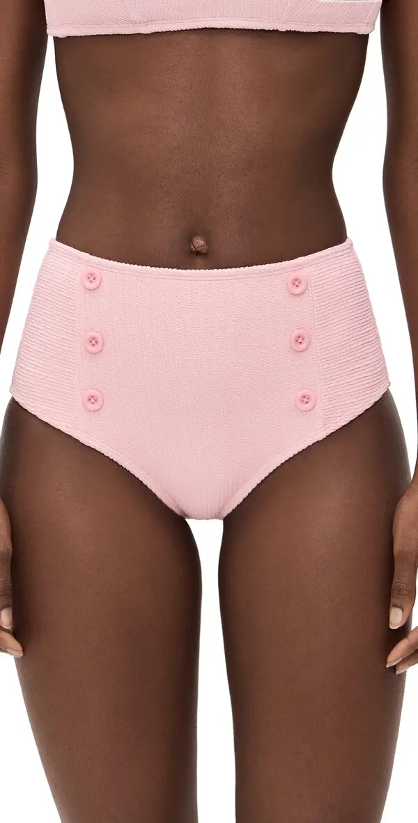 Shoshanna Rib Texture High Waist Bottoms
