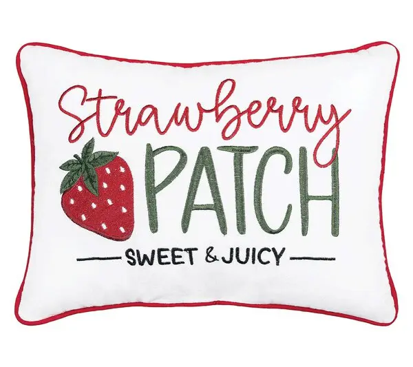 VALERIE PARR HILL Strawberry Patch Throw Pillow Valerie
