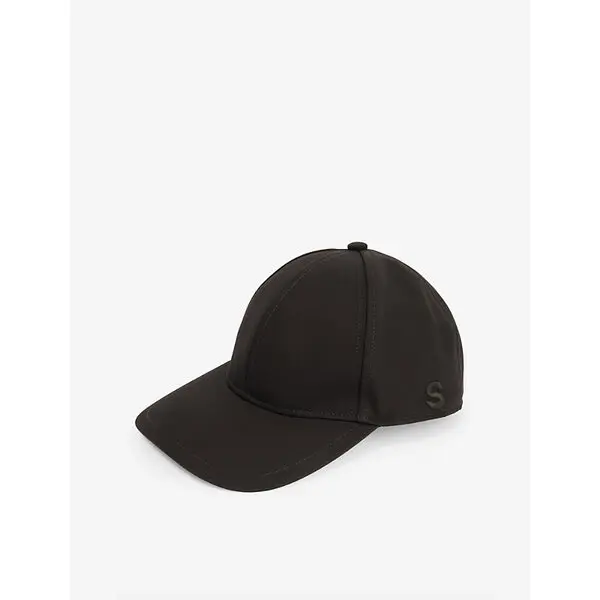 Sacai Logo-Embroidered Woven Cap - Black | Editorialist