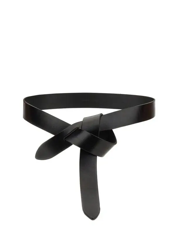 Isabel Marant Lecce Leather Belt - Black