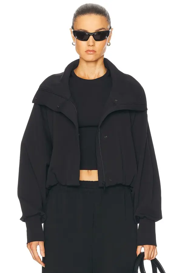 Moncler Zip Up Cropped Jacket