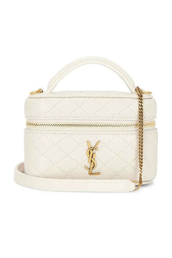 Saint Laurent Micro Gaby Vanity Bag - Crema Soft
