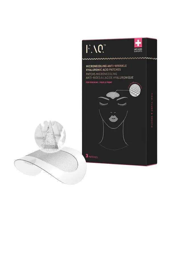Foreo Faq Microneedling Anti-wrinkle Hyaluronic Acid Patches For Forehead 3 Pack