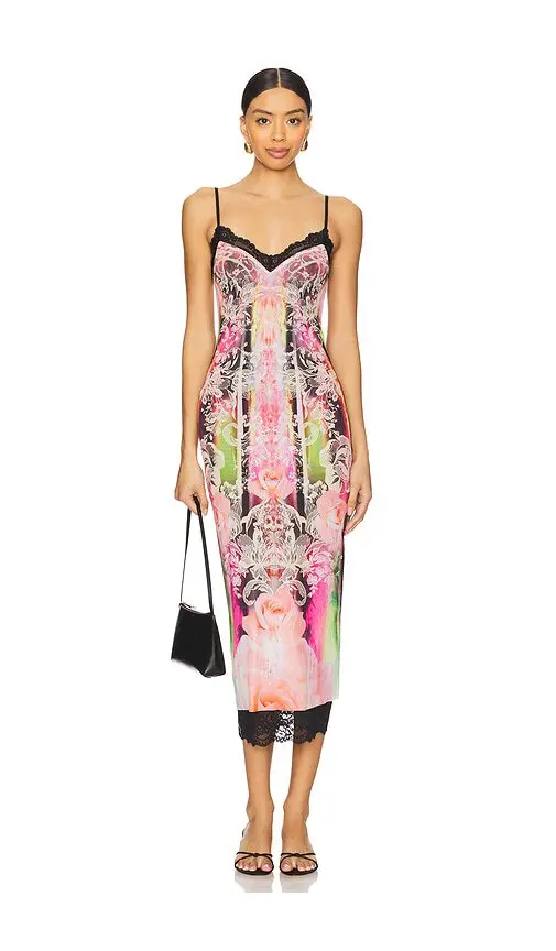 AFRM Nissa Midi Dress - Grunge Lace