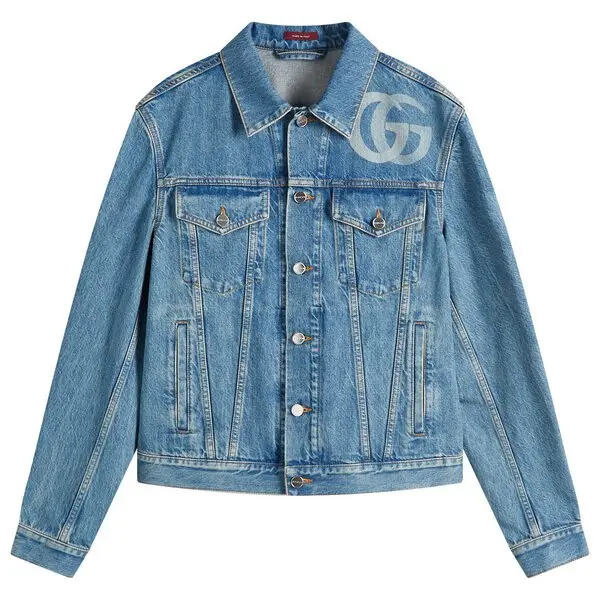 Gucci Denim Trucker Jacket - Blue/ivory