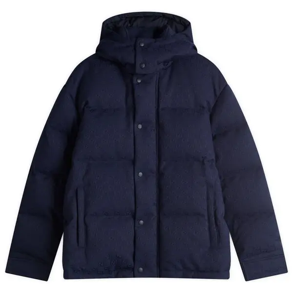 Gucci Gg Canvas Down Hooded Jacket - New Blue