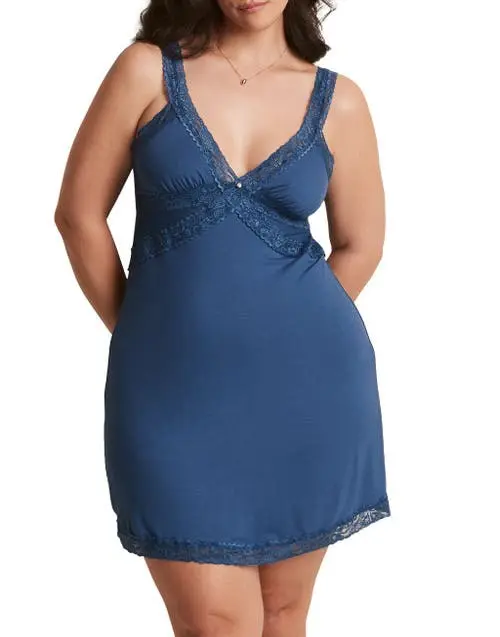 ADORE ME Primrose Slip Dress - Dark Blue