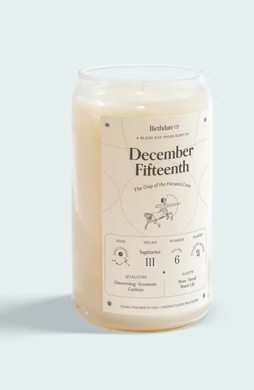 BIRTHDATE CO. The December Birthday Candle - December 15th