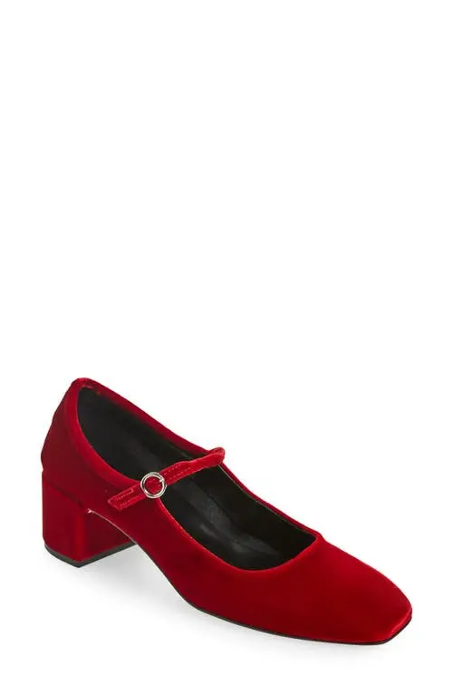 AeydĒ Aline Mary Jane Pump - Red