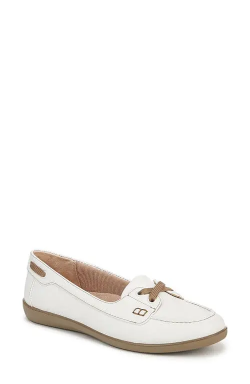 LIFESTRIDE Nautical Loafer - White/ Tan
