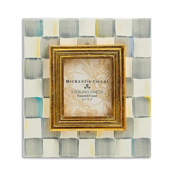 MACKENZIE-CHILDS Sterling Check 2.5 X 3 Frame