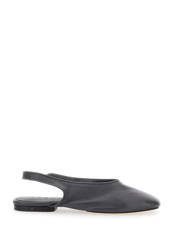 Soeur Emmett Leather Ballerinas With Slingback Strap